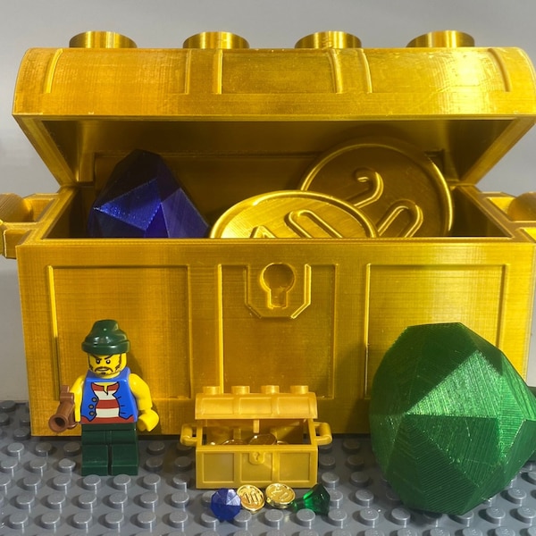 Gold Treasure Chest - Etsy