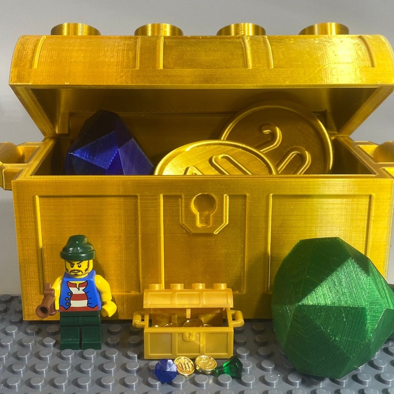 Gold Treasure Chest - Etsy