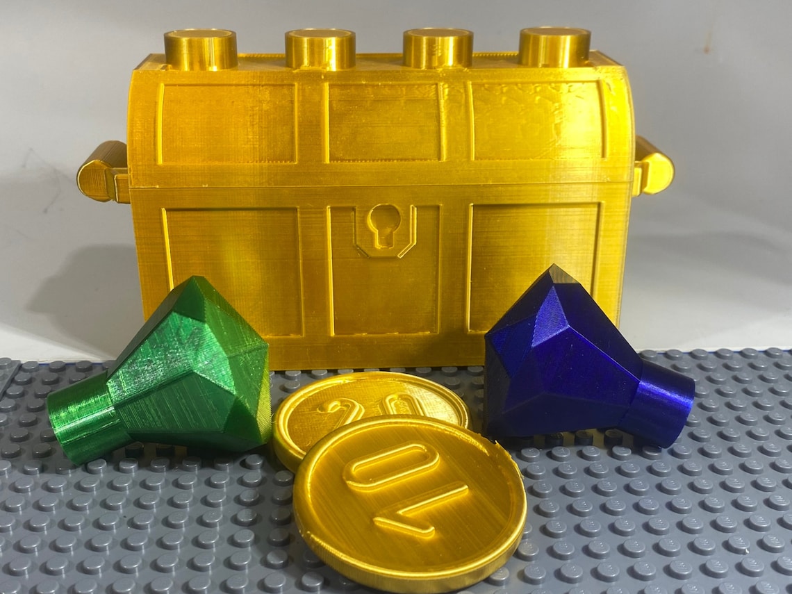 Gold Giant Brick Pirate Treasure Chest - Etsy