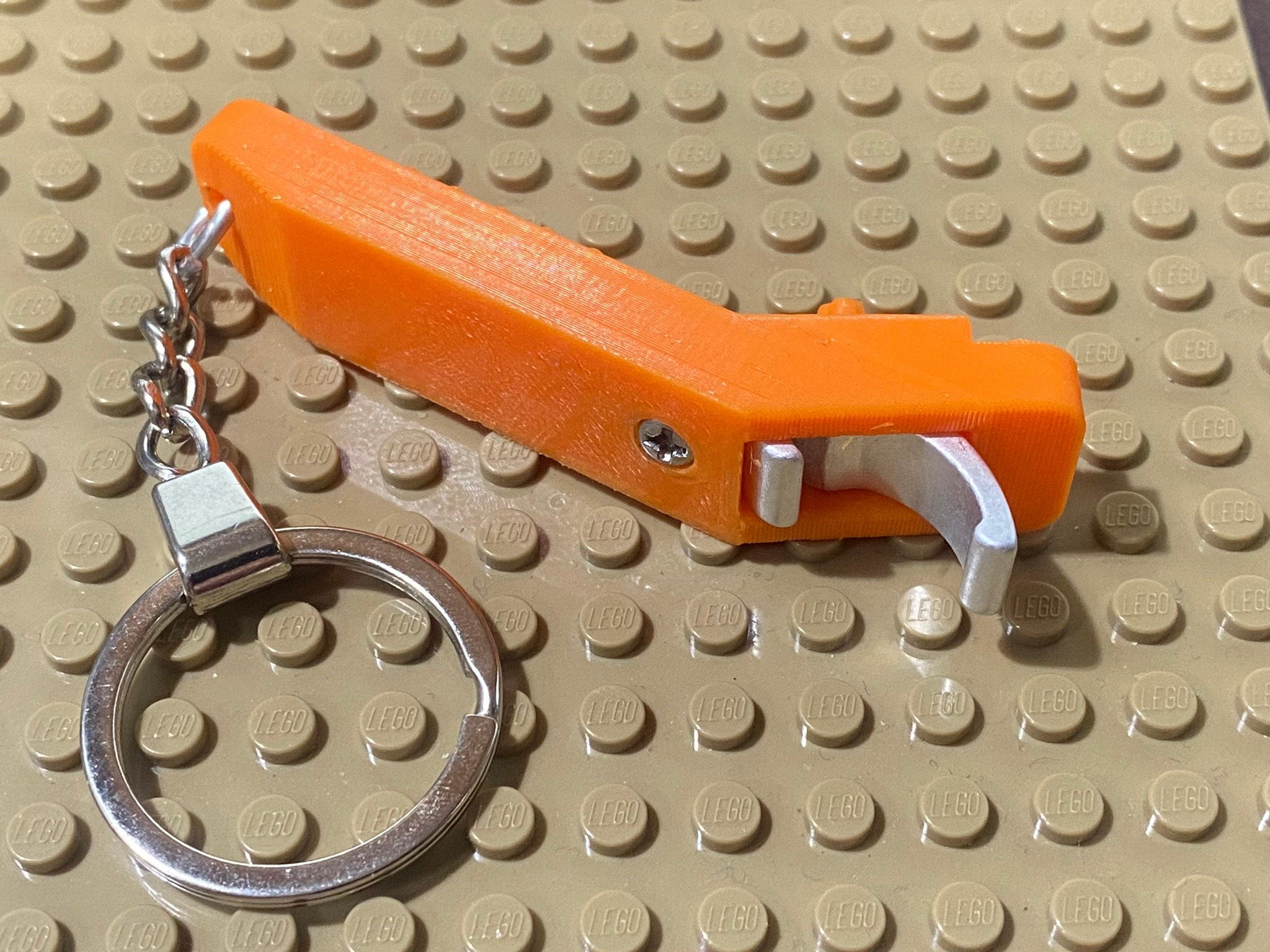 Brick Separator Bottle Opener Keychain- Orange - Etsy
