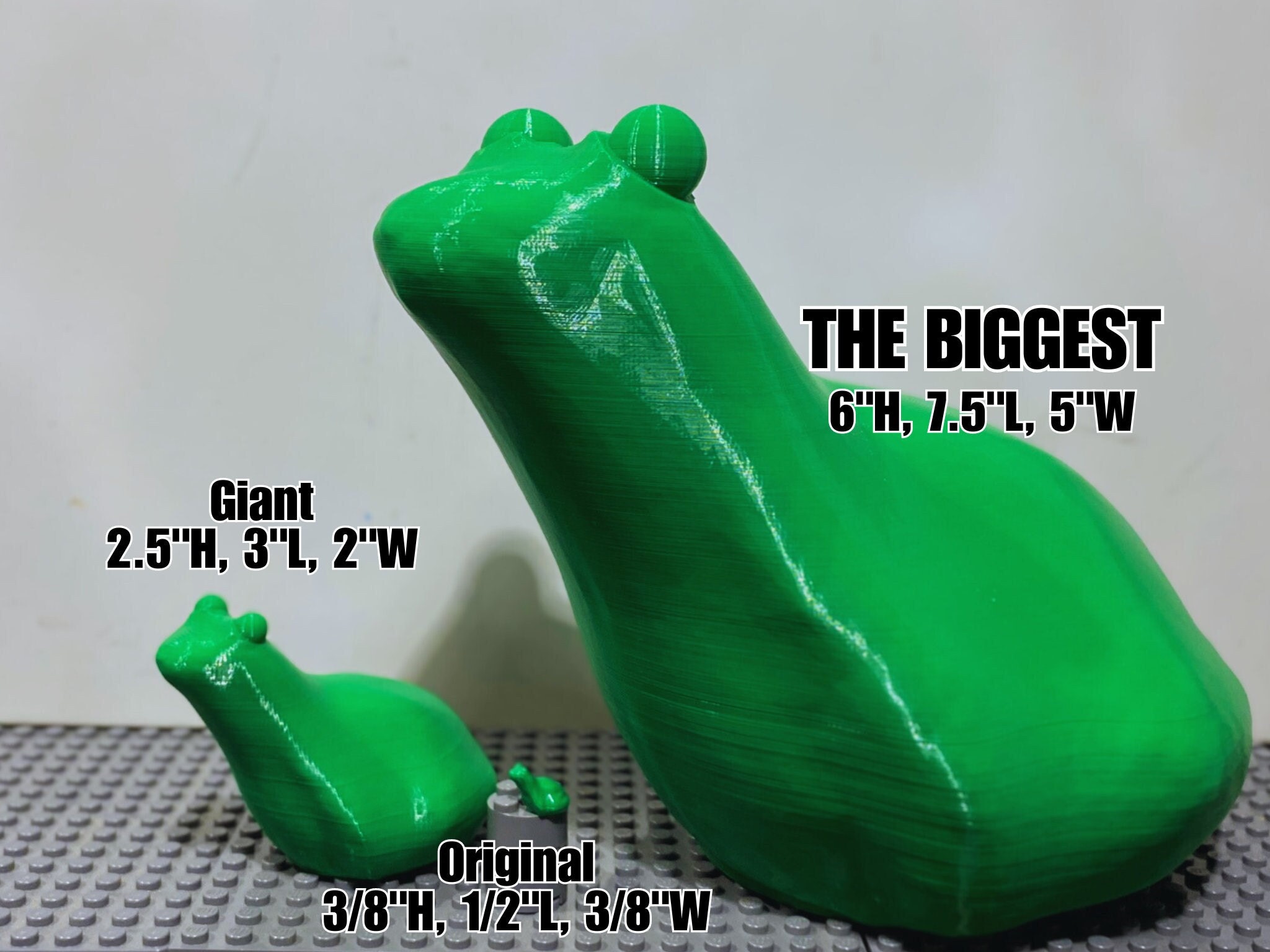 The BIGGEST Brick Green Frog - Etsy
