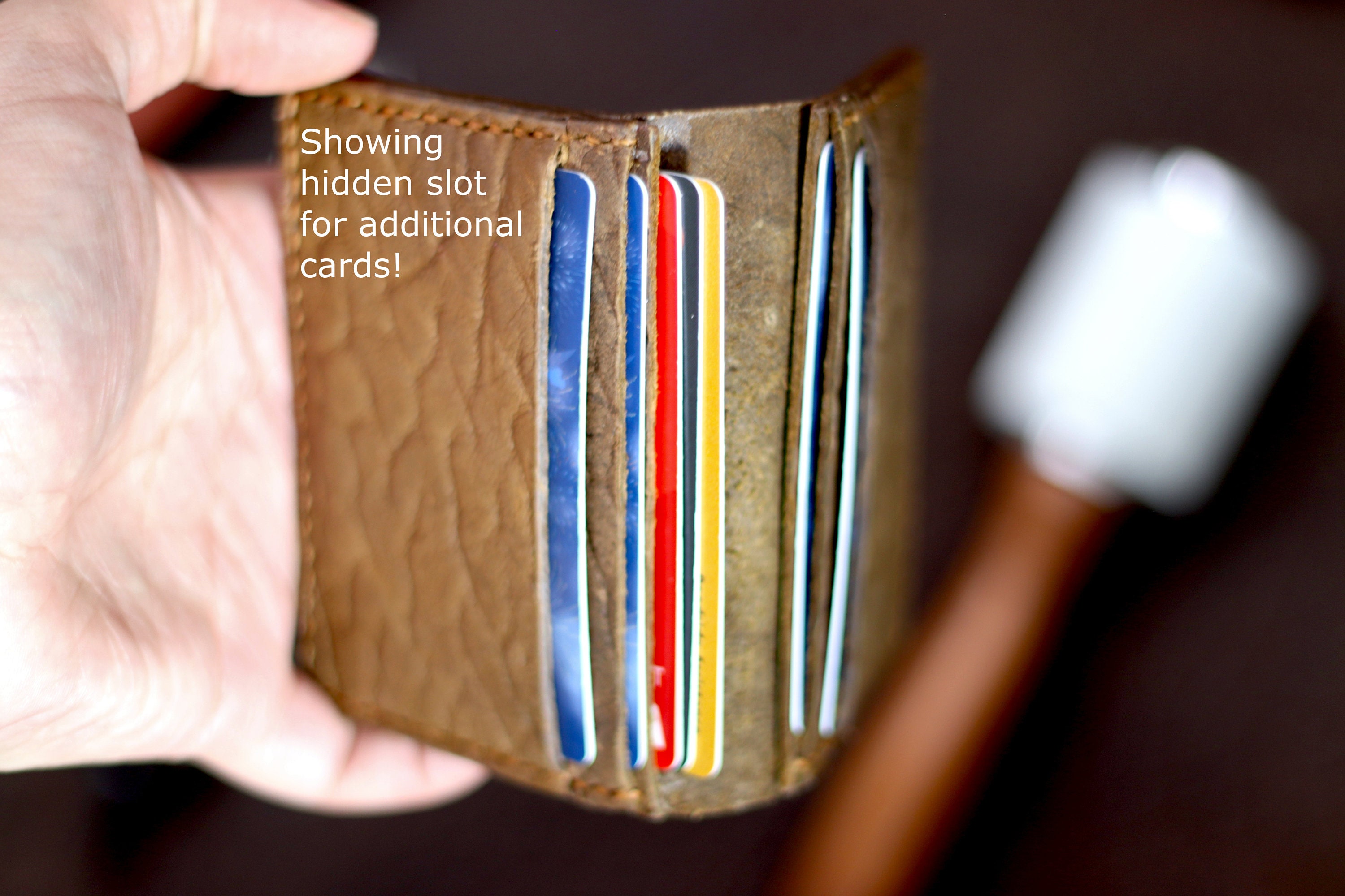 Handcrafted Bison Leather Wallet, Minimalist or Full Wallet! - Etsy