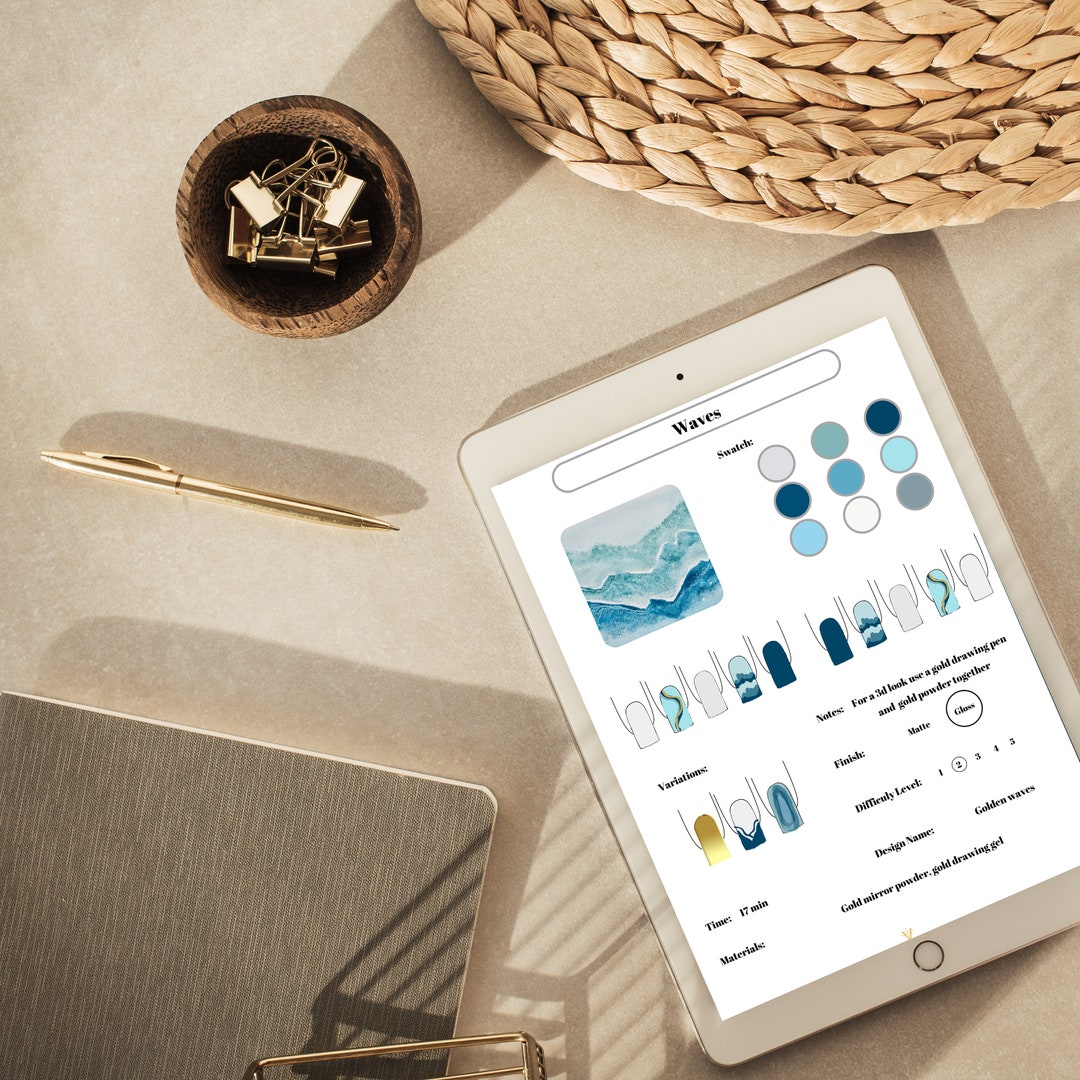 Digital Nail Designing Templates, Nail Template, Digital, Nails, Nail ...