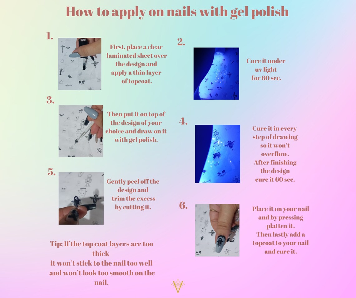 Digital Printable Nail Art Practice Sheet , Nail Art Drawing Sheet ...