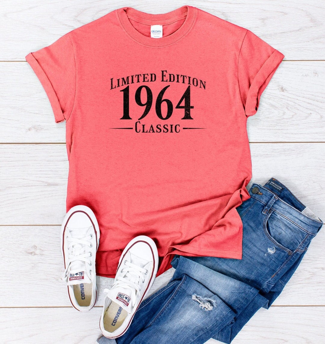 Distressed Limited Edition 1964 Classic Tshirt 1964 Birthday Shirt ...