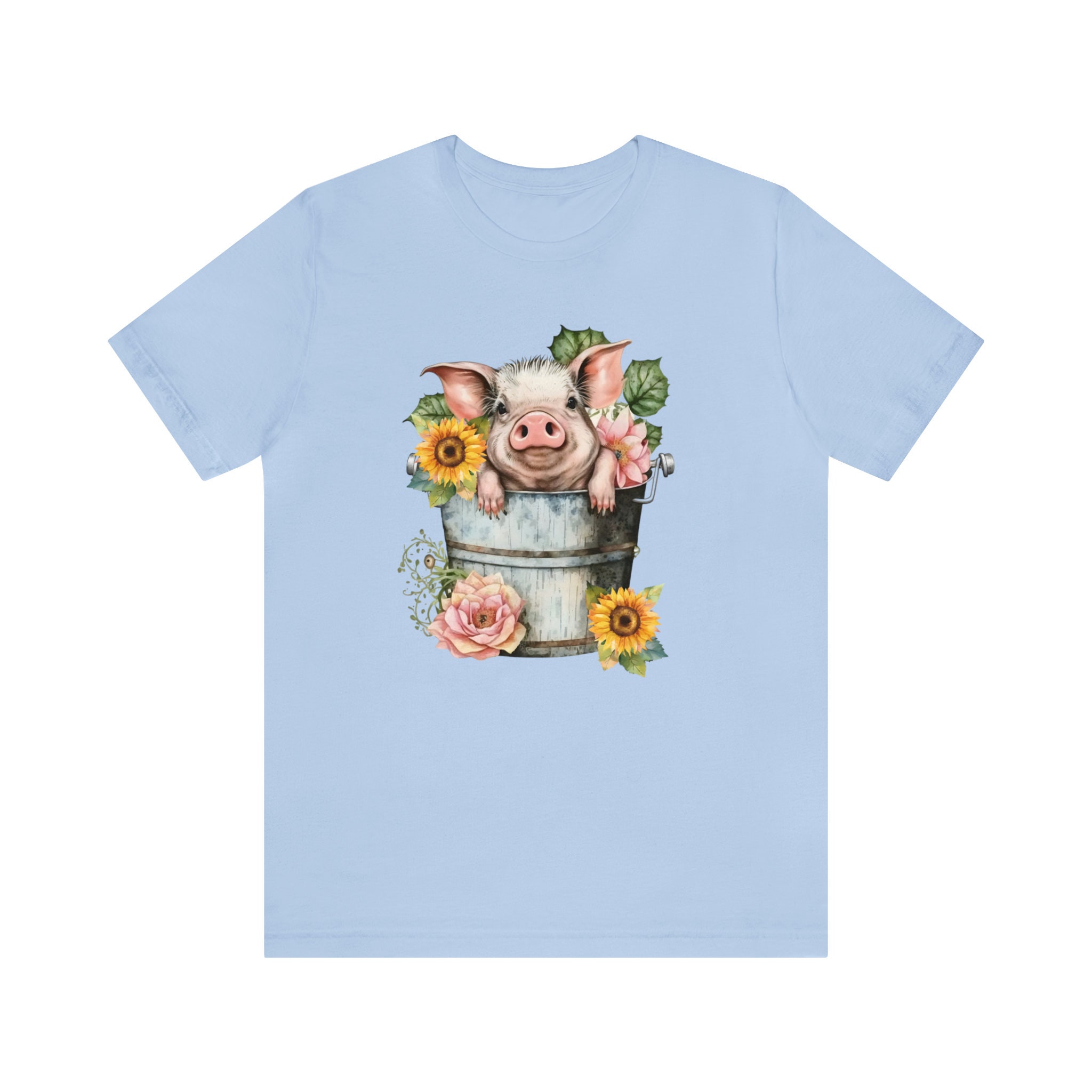Cute Pig Tshirt Pig Shirt Cute Pig Shirt Pig Lover Gift Farm - Etsy
