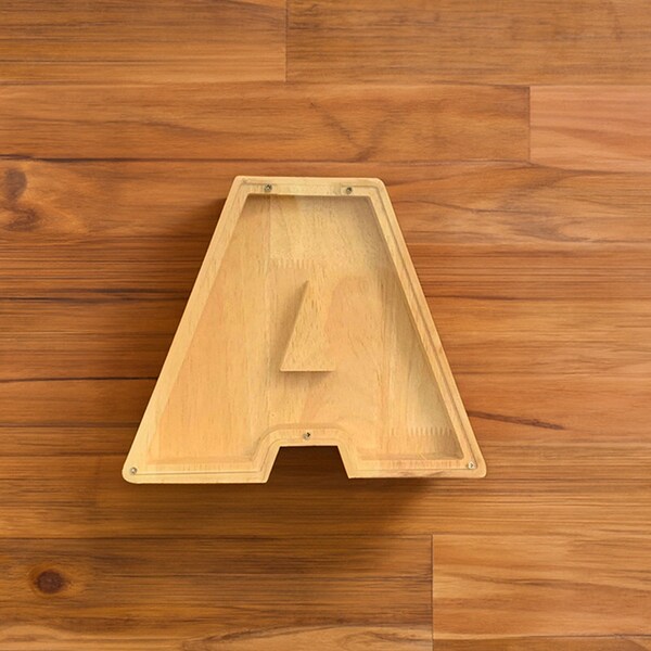 Wooden Letter Money Box - Etsy Australia
