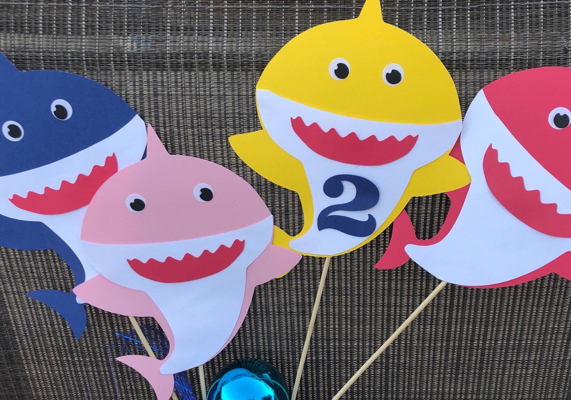 Baby Shark Party Decorations Baby Shark Centerpiece Baby - Etsy