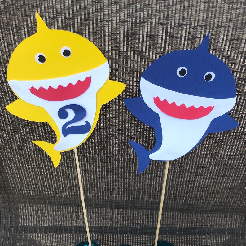 Baby Shark Party Decorations Baby Shark Centerpiece Baby - Etsy
