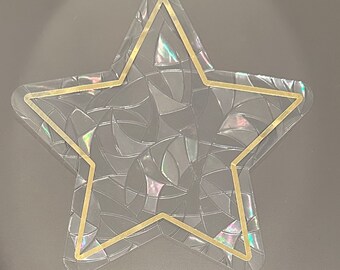 Star Suncatcher - Window Static Cling - Reusable - Etsy