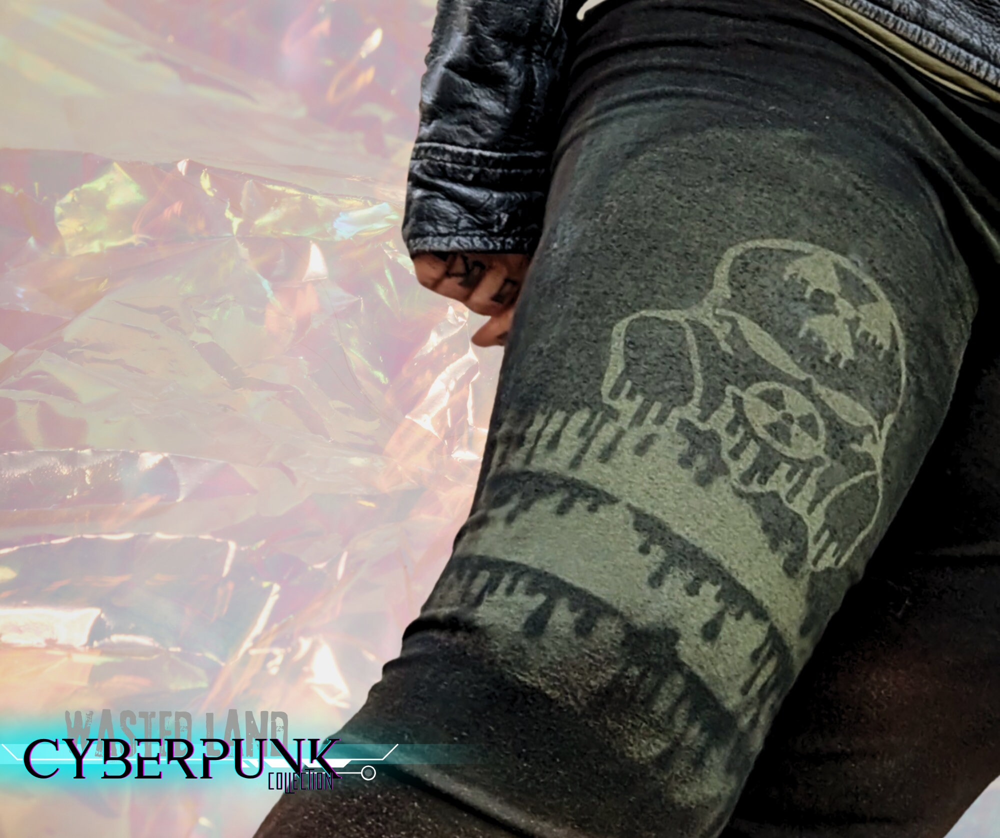 Cyberpunk Radioactive Symbol Hexagon Post Apocalyptic Hand - Etsy