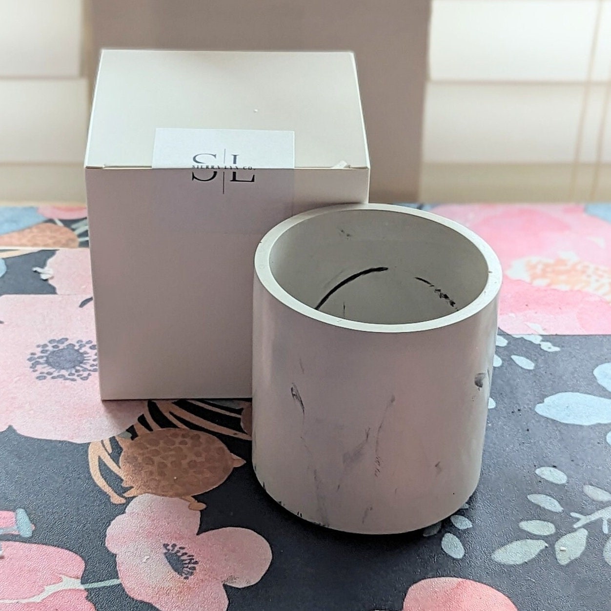 Organic Modern Concrete Container Cement Pencil Cup Concrete Pen Holder ...