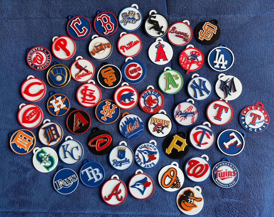 Two MLB Themed Keychains (customization Available) - Etsy