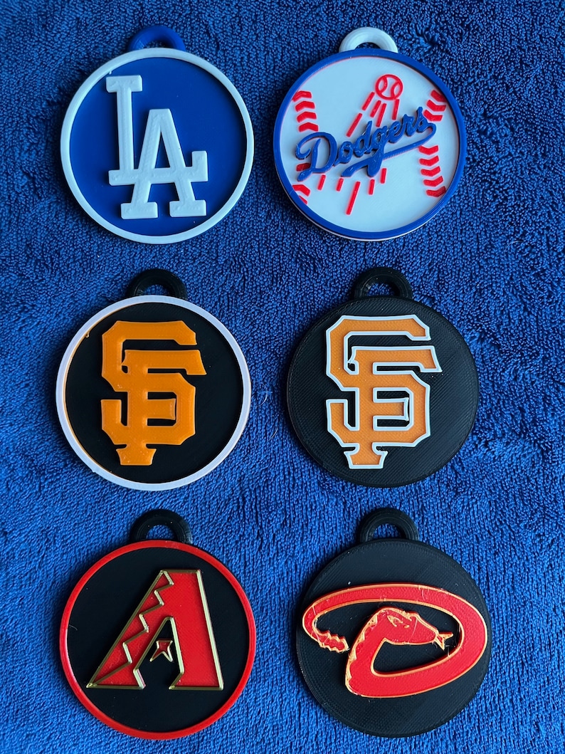 Two MLB Themed Keychains (customization Available) - Etsy