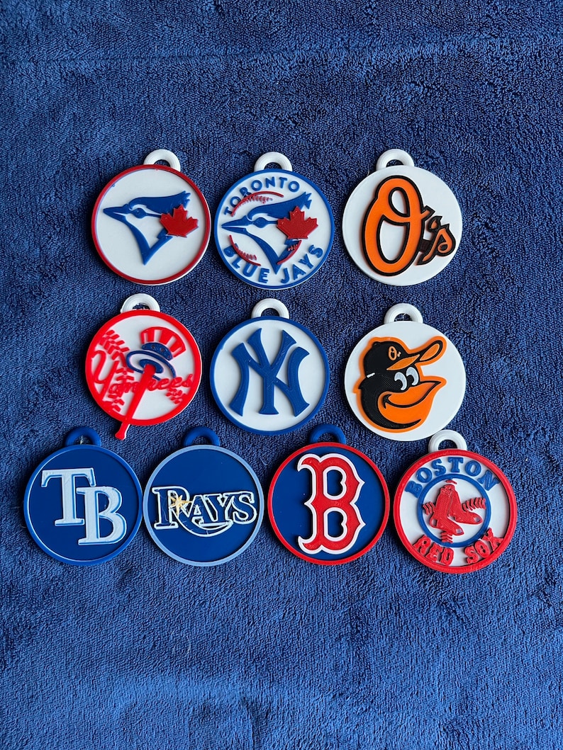 Two MLB Themed Keychains (customization Available) - Etsy