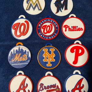 Two MLB Themed Keychains (customization Available) - Etsy