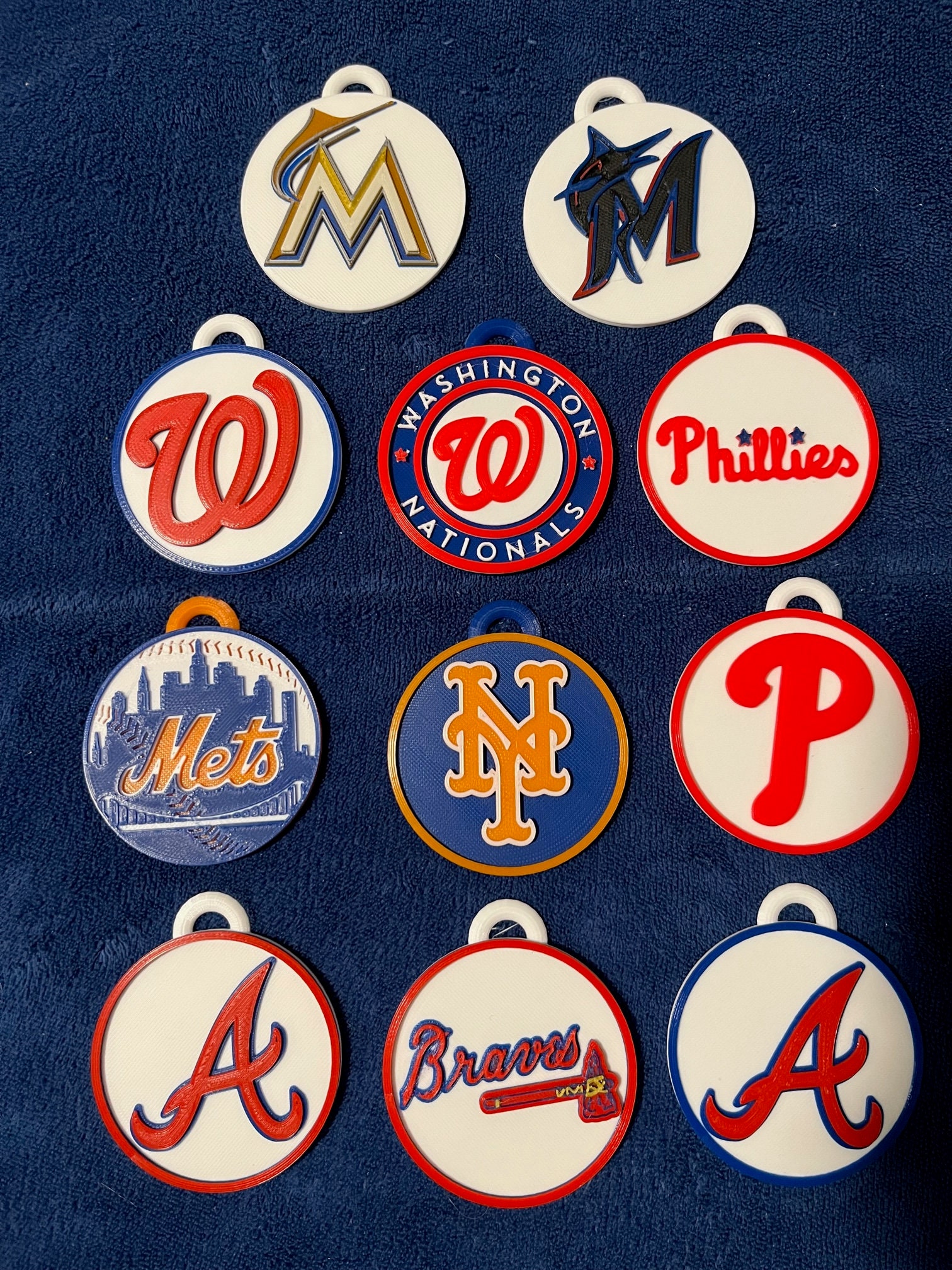 Two MLB Themed Keychains (customization Available) - Etsy