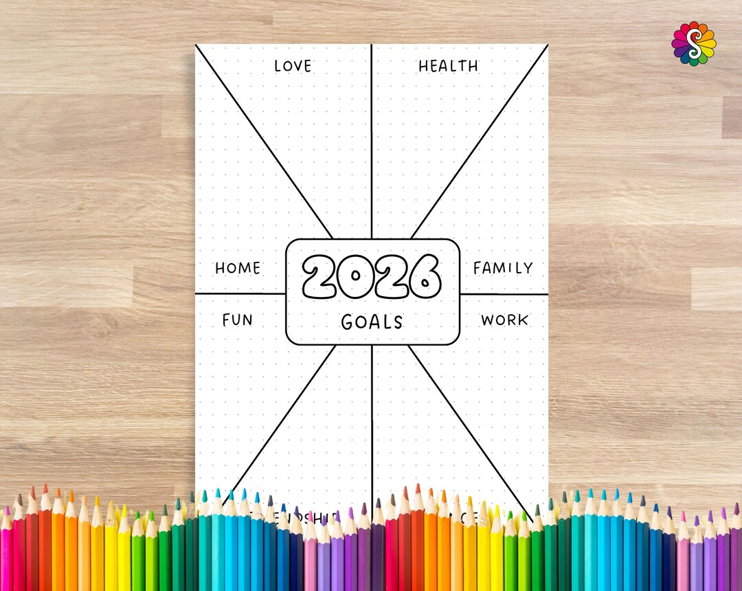 2026 Goals Journal Page | Goal Setting 2026 | Yearly Goal Planner ...