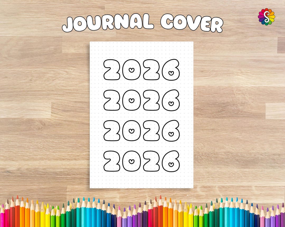 2026 Journal Cover | 2026 Cover Page | 2026 Bujo Cover | 2026 Title ...