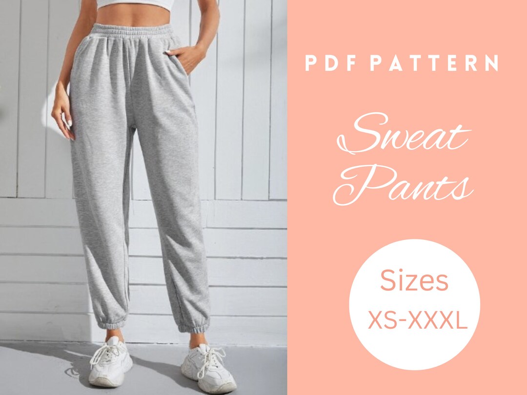 Women's Sweatpants Sewing Pattern, Sweatpants Sewing Pattern, PDF ...