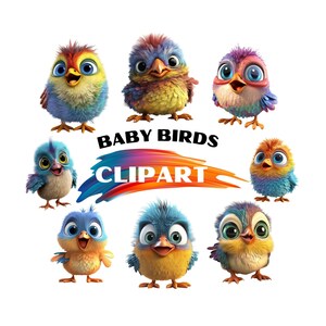 Clipart,baby Bird Clipart,clipart for Kids,png Files,clipart With ...