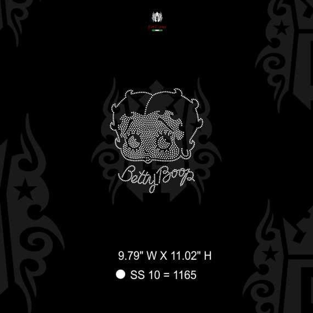 Classic Betty Boop Rhinestone Template Digital Download SVG - Etsy UK