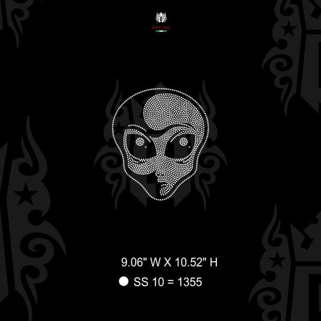 Space Alien Rhinestone Template Instant Digital Download Svg - Etsy