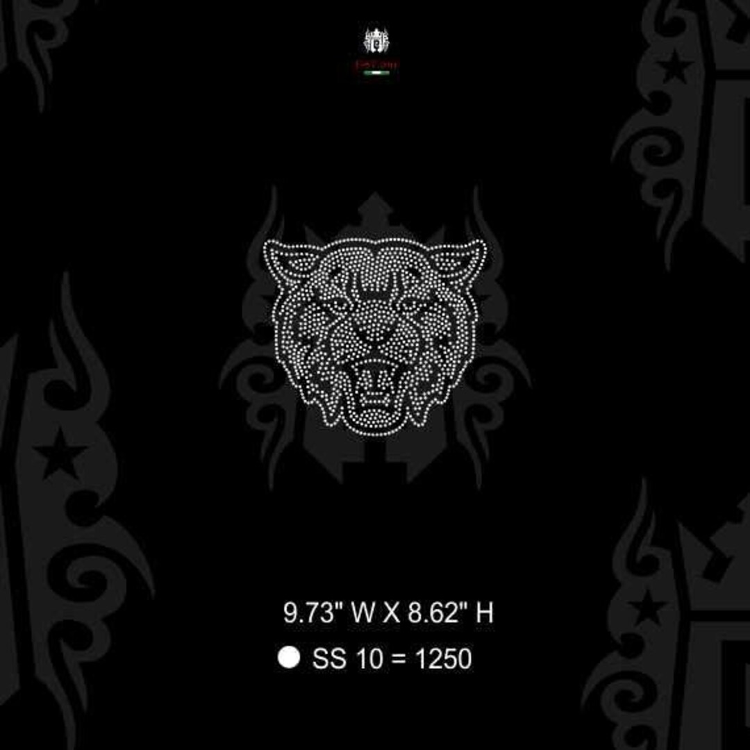 Wildcat Head Rhinestone Template Digital Download SVG - Etsy
