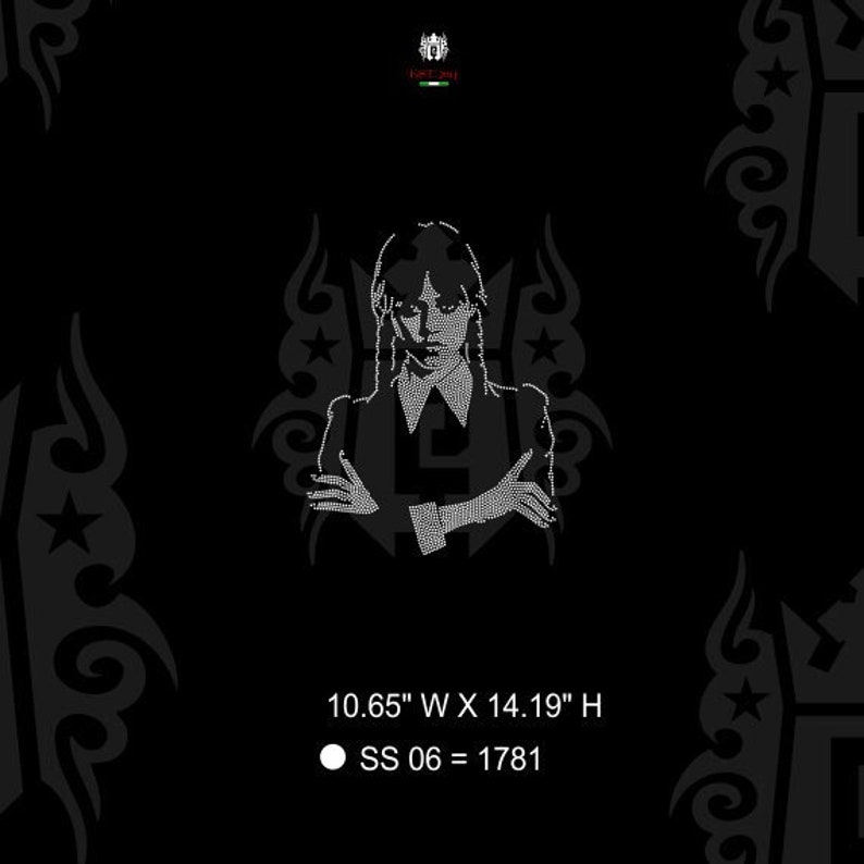 Wednesday Rhinestone Template Instant Digital Download SVG - Etsy