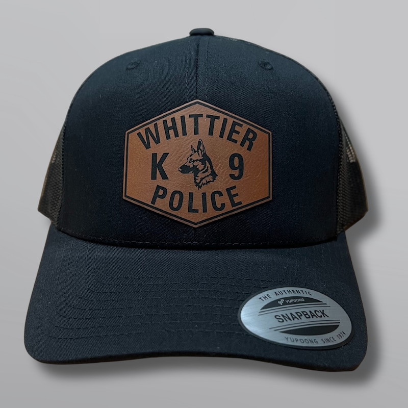 Black Leather Police Cap - Etsy