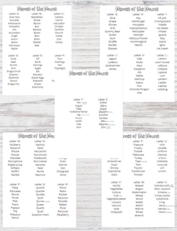 ABC Alphabet Coloring Pages W/ Word Bank Advanced - Etsy