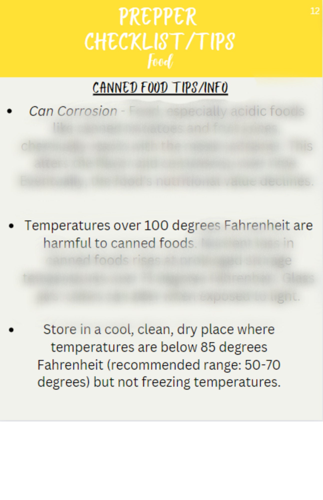 Prepper Survival Checklist W/ Tips | Printable & Editable Digital ...