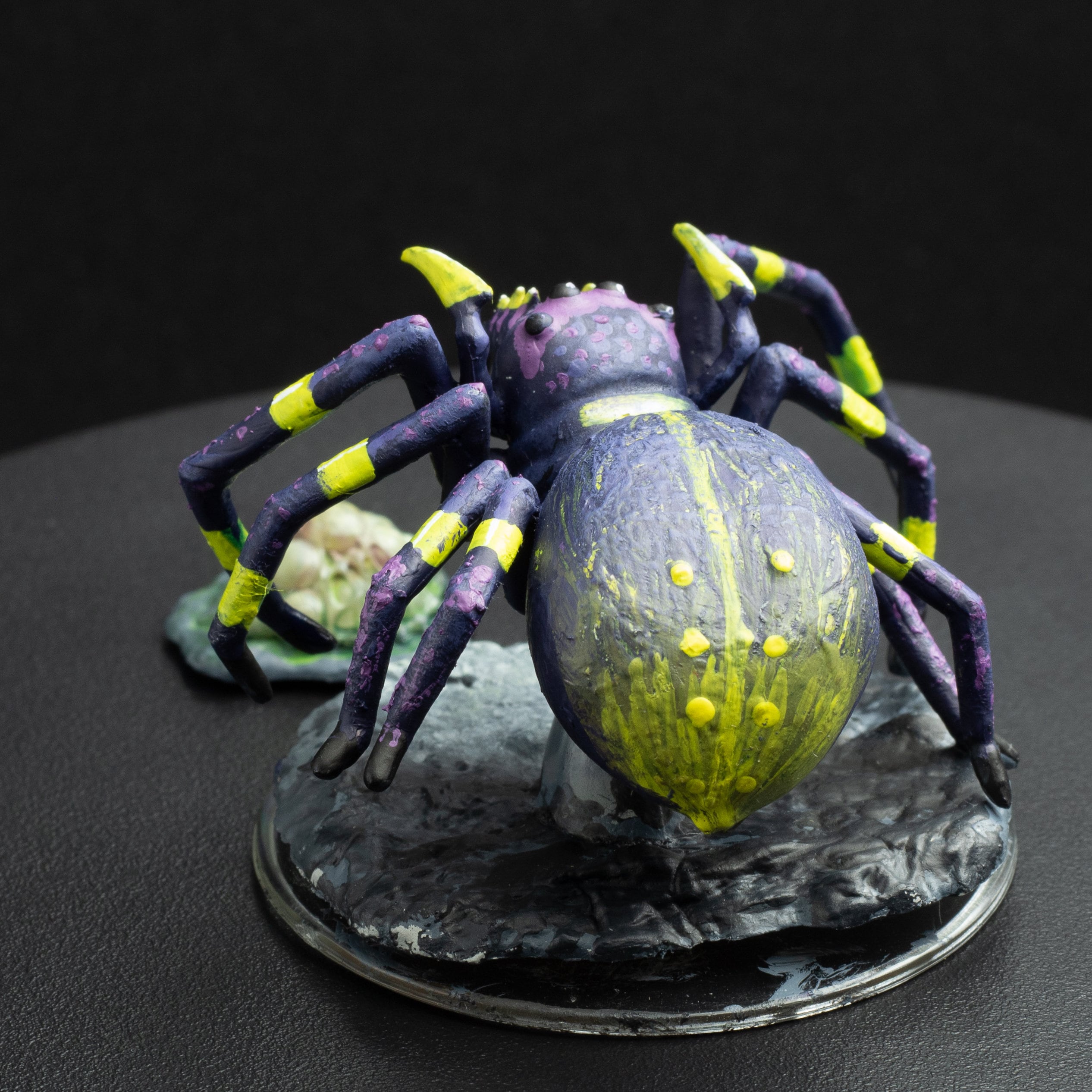 Painted Giant Spider With Egg Sack Miniature - Etsy