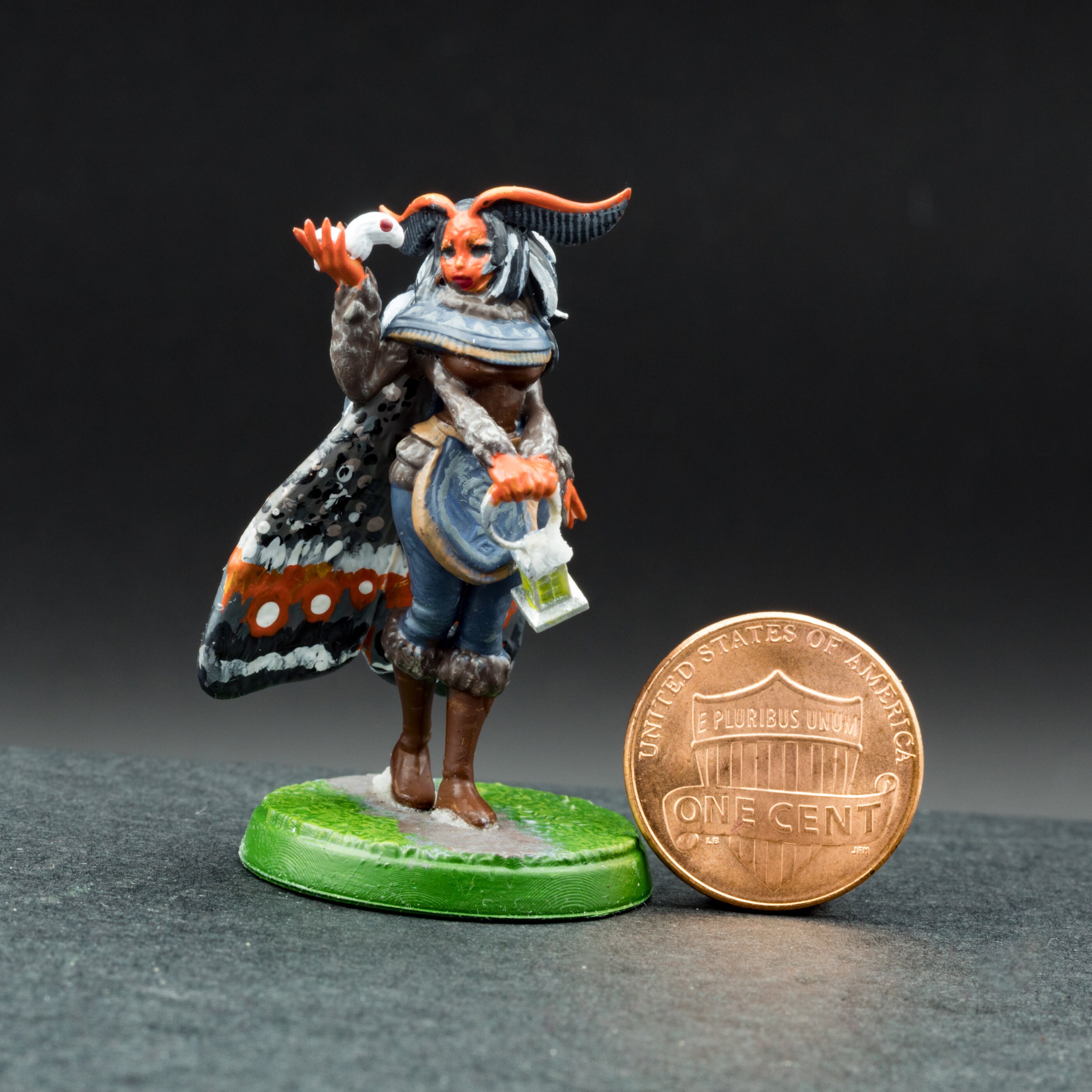Painted Moth Girl Miniature - Etsy