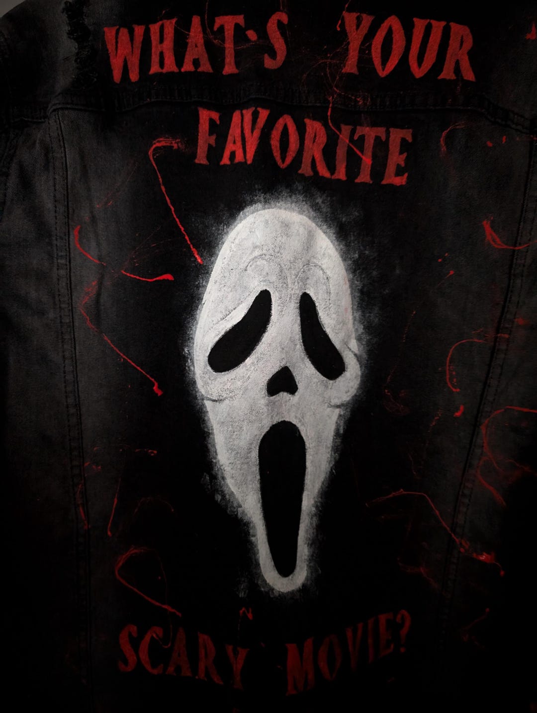 SCREAM Denim Jacket - Etsy
