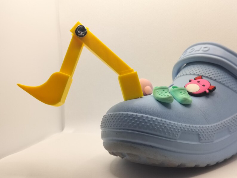 Croc Excavators, Viral Tiktok, Funny Croc Charm, 3D Printed Croc ...