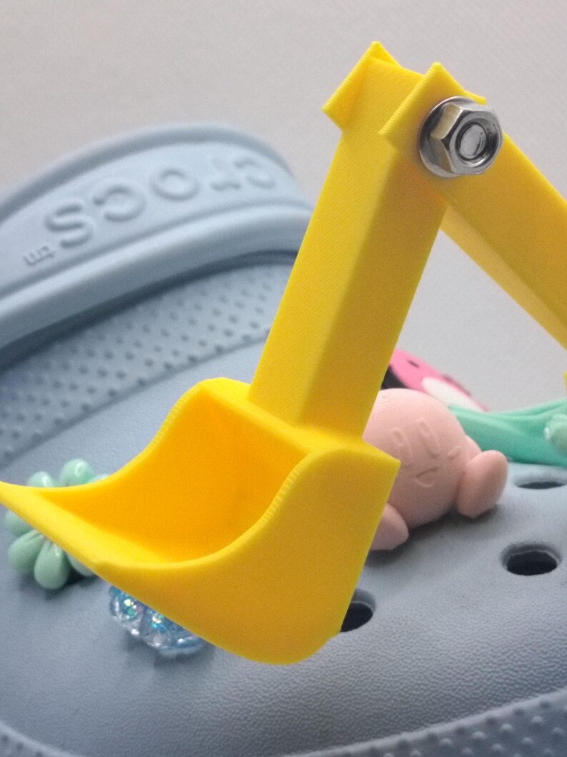 Croc Excavators, Viral Tiktok, Funny Croc Charm, 3D Printed Croc ...