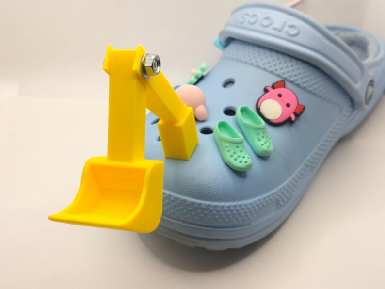 Croc Excavators, Viral Tiktok, Funny Croc Charm, 3D Printed Croc ...
