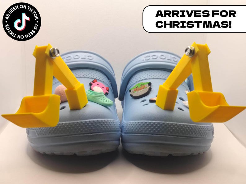 Croc Excavators, Viral Tiktok, Funny Croc Charm, 3D Printed Croc ...
