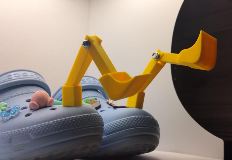 Croc Excavators, Viral Tiktok, Funny Croc Charm, 3D Printed Croc ...