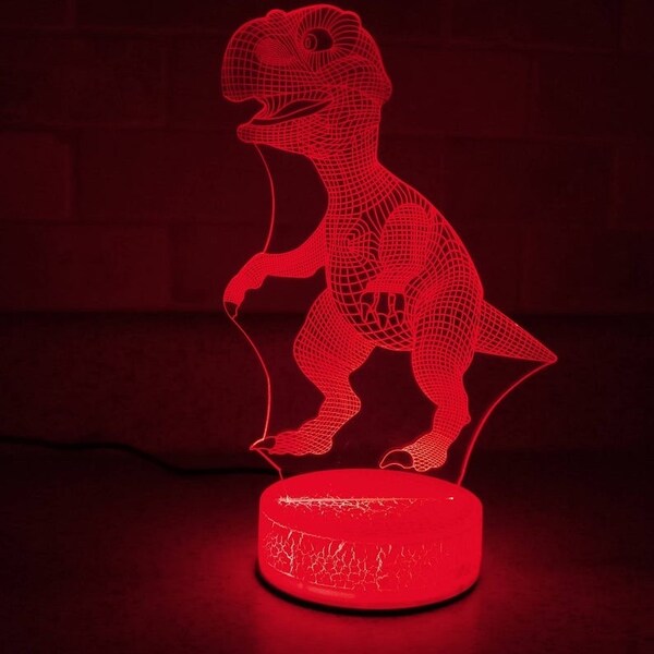 3d Dinosaur Night Light - Etsy