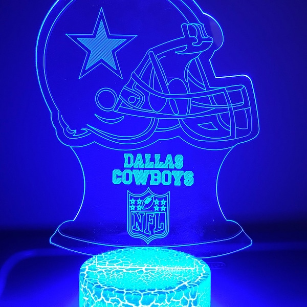 Dallas Cowboys Lamp - Etsy