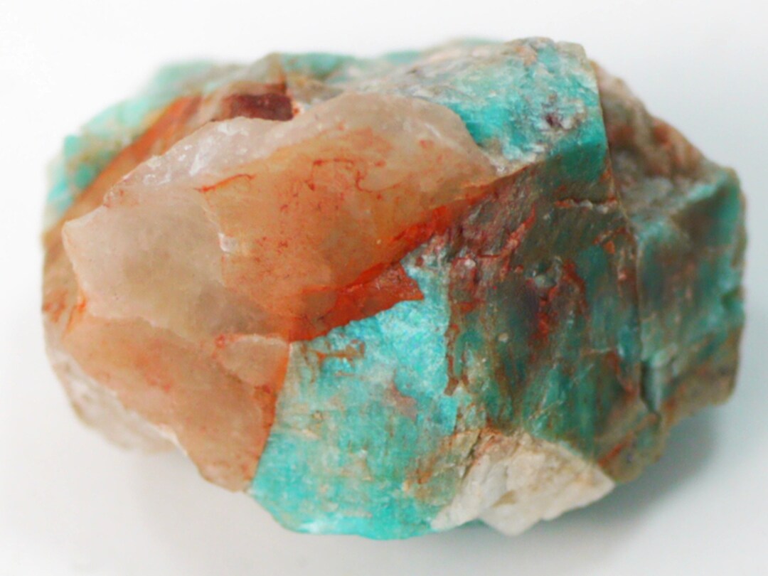 Rough Amazonite With Iron-stained Quartz From Lake George, Colorado - Etsy