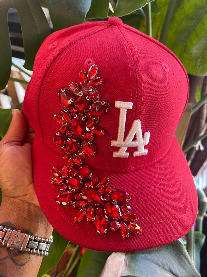 Rhinestone Baseball Hat - Etsy