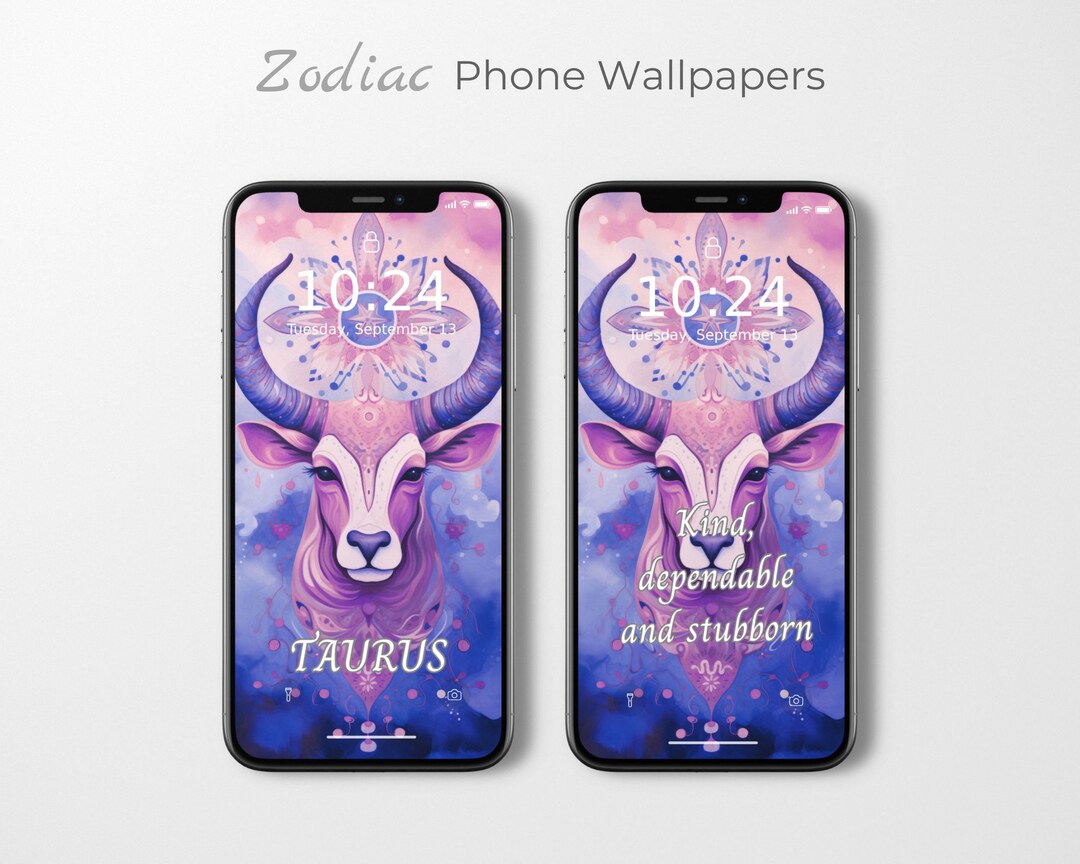 Zodiac Sign iPhone Wallpapers, Taurus iPhone Wallpaper Asthetic ...