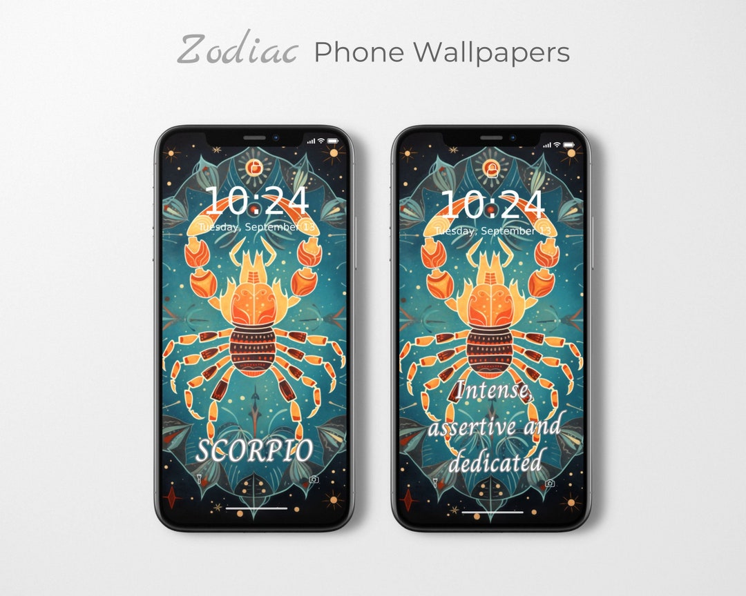 Zodiac Sign iPhone Wallpapers, Scorpio iPhone Wallpaper Asthetic ...