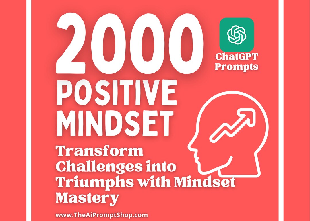 Chatgpt Prompts Positive Mindset AI Digital Download Chat GPT Prompts ...