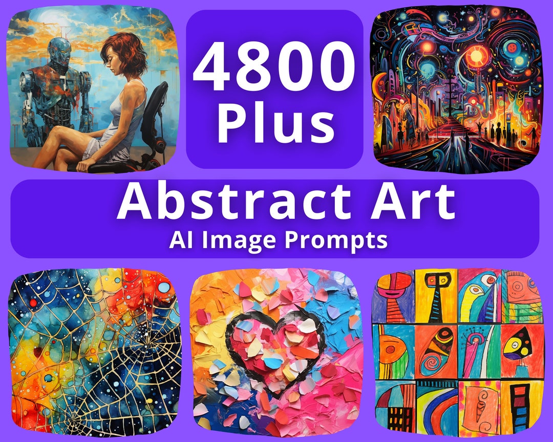 4800 Abstract Art AI Image Prompts Midjourney Dall-e Wide Variety ...
