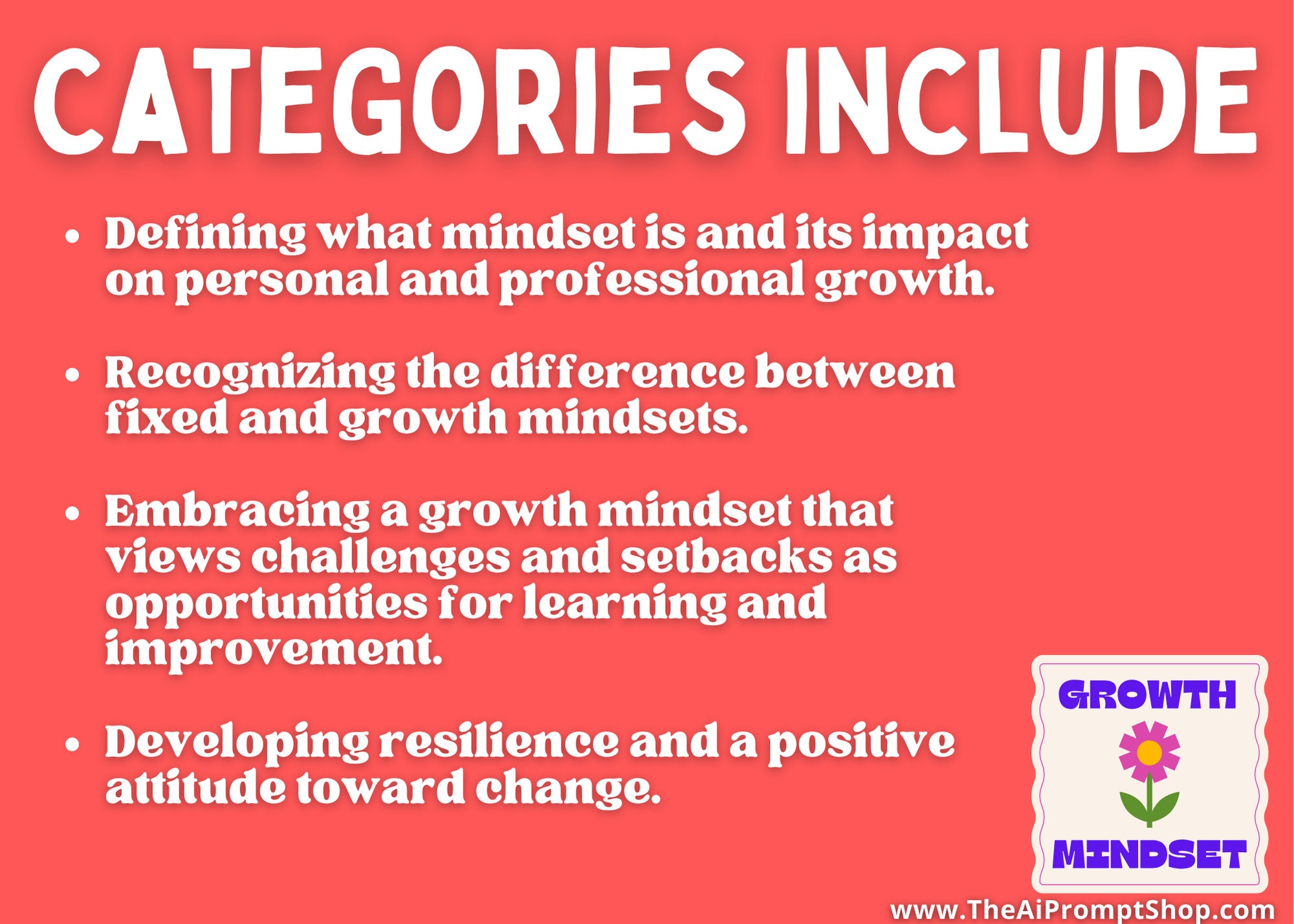 Chatgpt Prompts Positive Mindset AI Digital Download Chat GPT Prompts ...