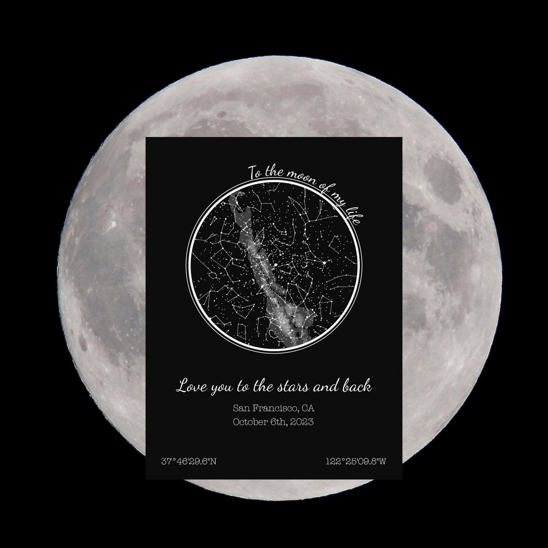 Classic Star Maps - Custom Star Map - Personalized Star Chart - Night ...